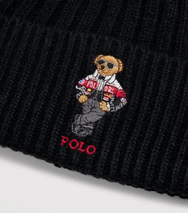 Polo Ralph Lauren Ribbed Polo Bear Beanie