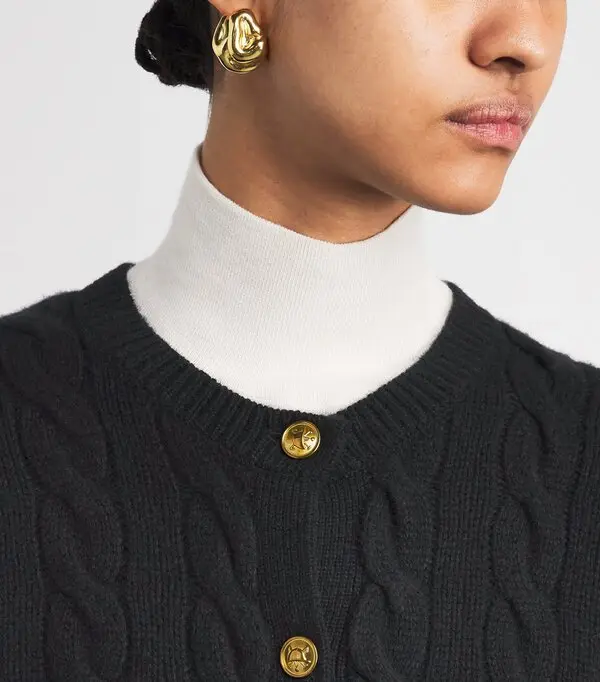 Polo Ralph Lauren Wool-cashmere Cable-knit Cardigan
