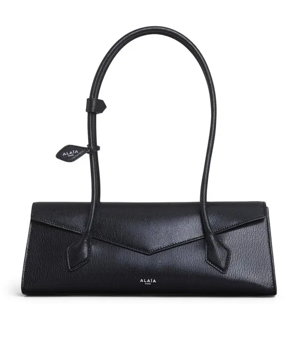 Alaïa Medium Leather Le Teckel Shoulder Bag - Black
