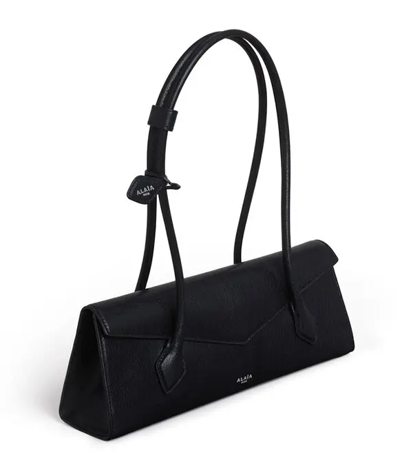 Alaïa Medium Leather Le Teckel Shoulder Bag - Black