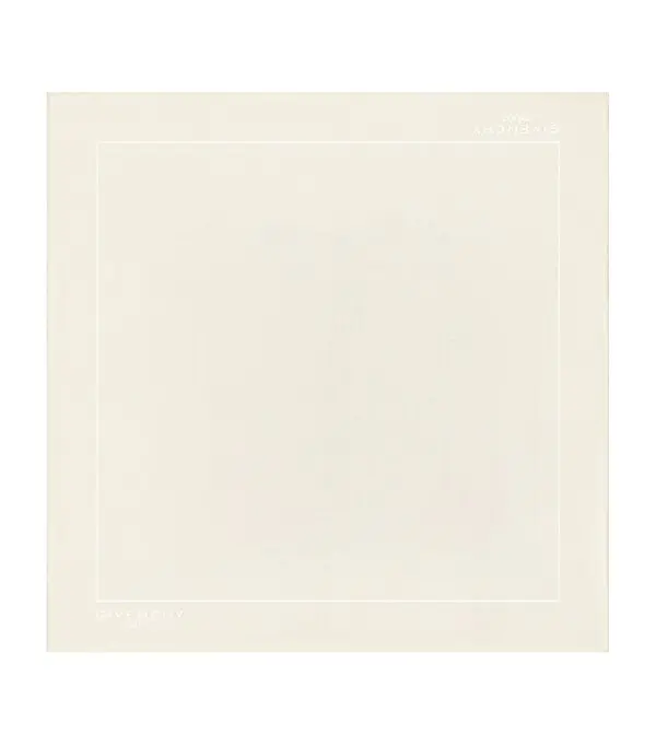 Givenchy Silk Logo Pocket Square - Ivory