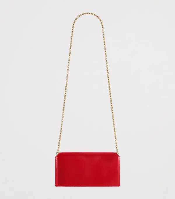 Givenchy Leather Antigona Chain Wallet - Red