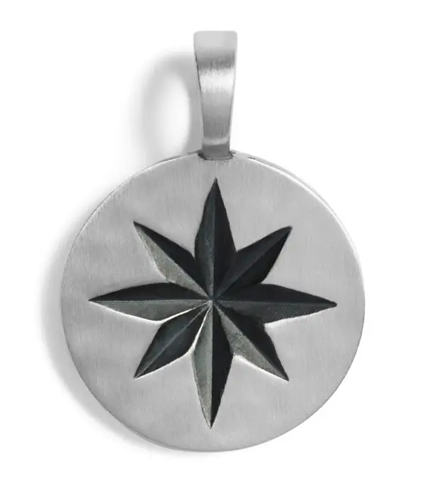 Monica Vinader Sterling Guiding Star Pendant - Silver