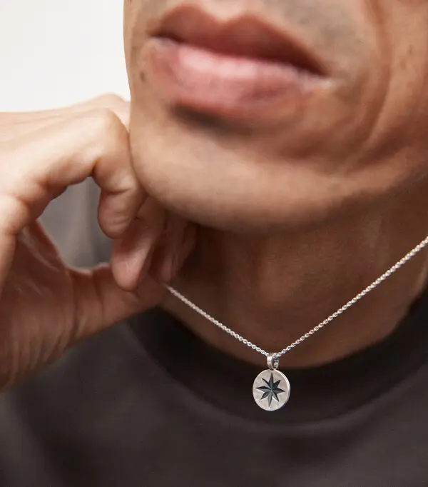 Monica Vinader Sterling Guiding Star Pendant