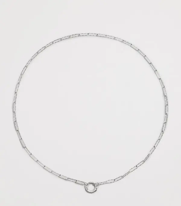 Monica Vinader Sterling Alta Charm Necklace