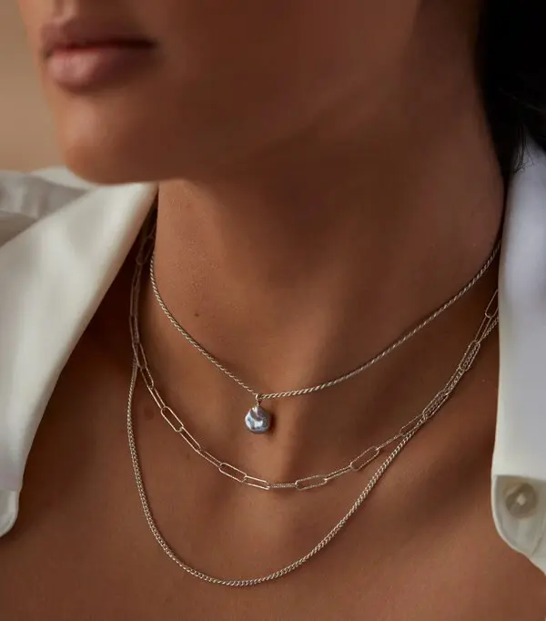 Monica Vinader Sterling Alta Necklace