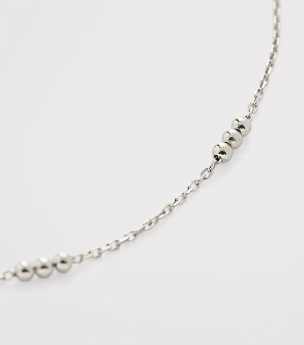 Monica Vinader Sterling Beaded Chain Necklace
