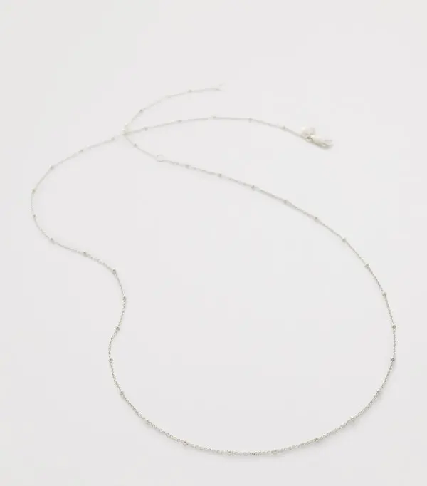 Monica Vinader Sterling Beaded Chain Necklace