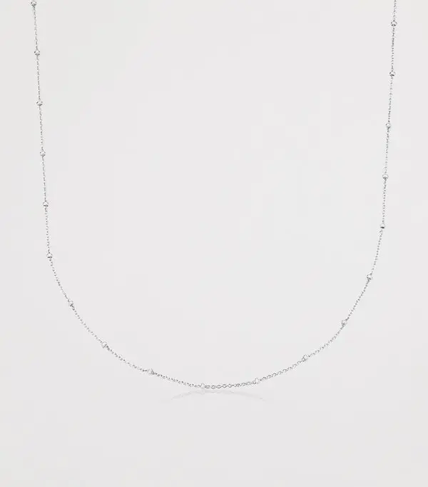 Monica Vinader Sterling Beaded Chain Necklace