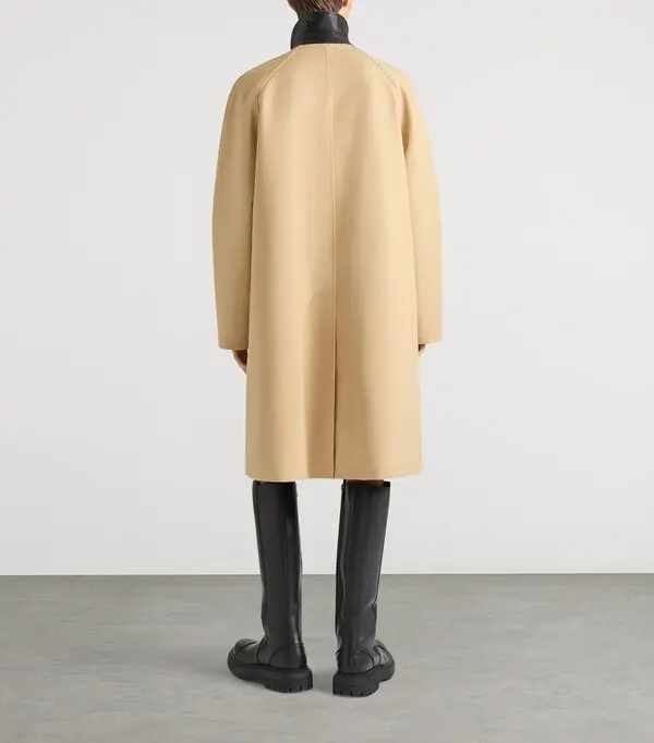 Givenchy Leather-trim Car Coat