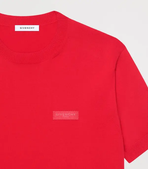 Givenchy Cotton Logo-tab T-shirt - Red