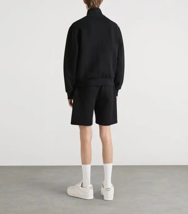 Givenchy Herringbone Zip-up Sweatshirt