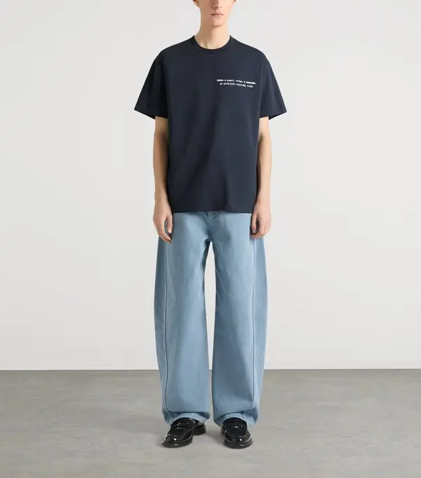 Givenchy Couture Seam Barrel-leg Jeans