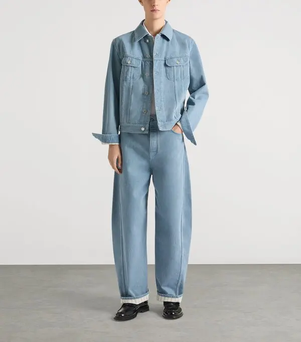 Givenchy Couture Seam Barrel-leg Jeans