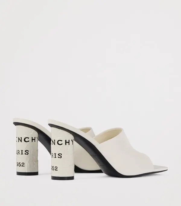 Givenchy Leather Tape Heeled Mules 85