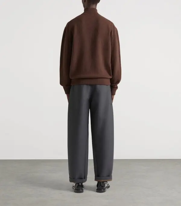 Givenchy Wool-cashmere Couture Seam Zip-up Cardigan