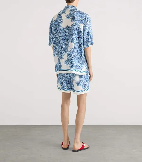 Givenchy Silk Floral Couture Seam Shirt