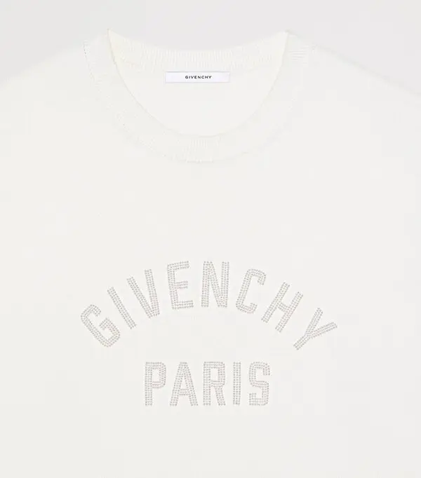 Givenchy Cotton Embroidered T-shirt - Ivory