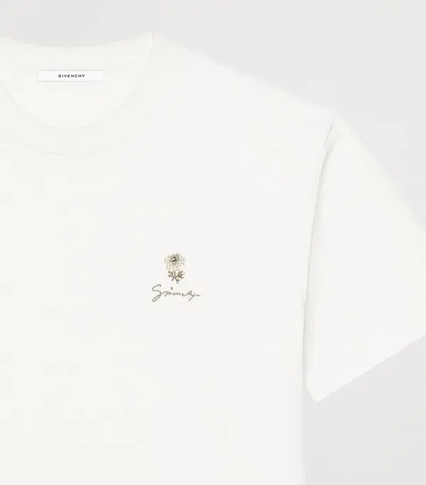 Givenchy Cotton Embroidered T-shirt