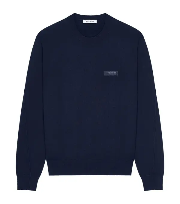 Givenchy Wool Logo Sweater - Navy