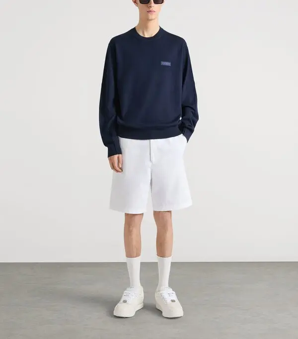 Givenchy Wool Logo Sweater - Navy