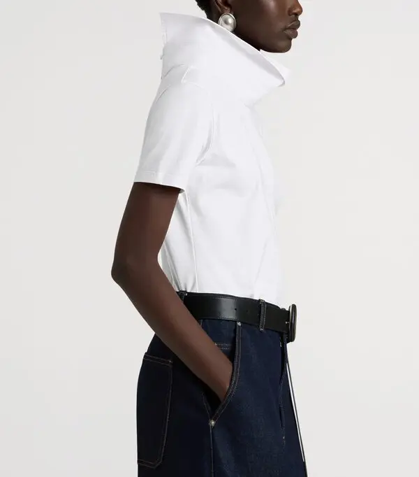 Givenchy Cotton Reverse Collar T-shirt - White