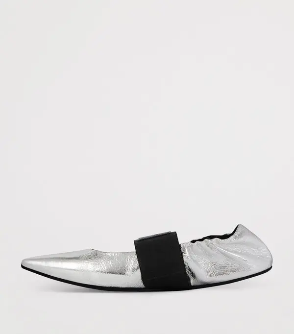 Givenchy Leather Crush Ballet Flats