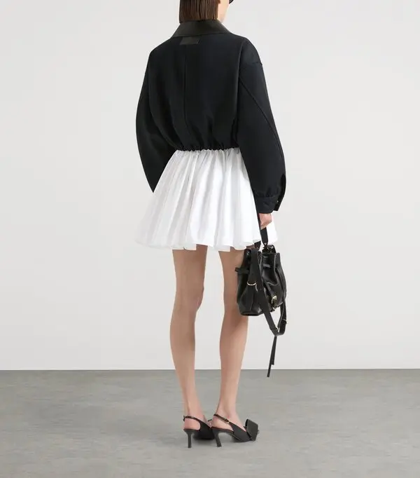 Givenchy Cotton-wool Leather-trim Bomber Jacket