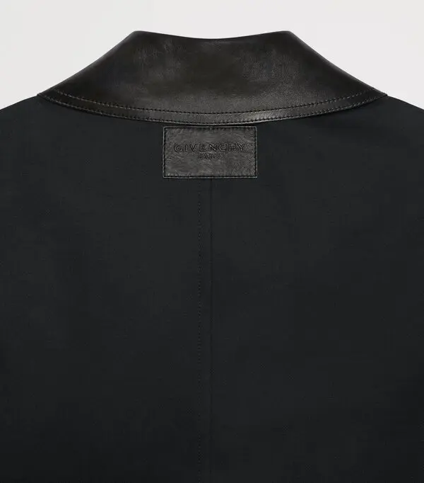 Givenchy Cotton-wool Leather-trim Bomber Jacket