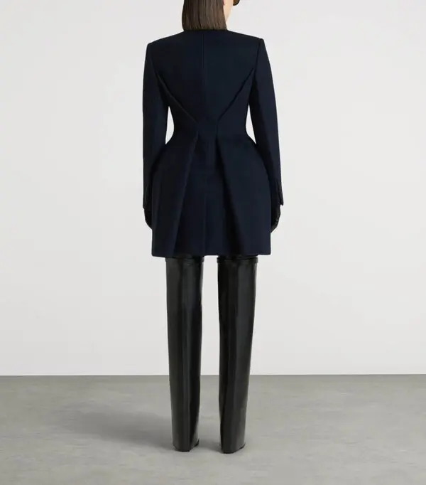 Givenchy Wool-cashmere Peplum Coat