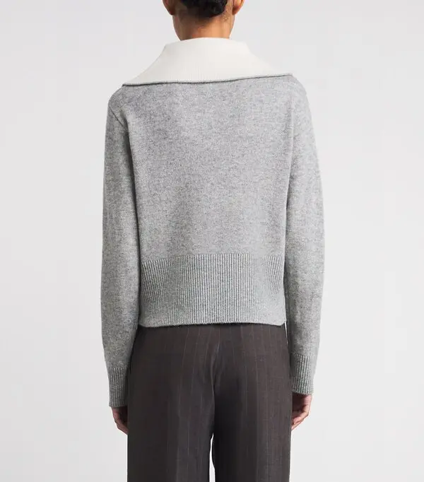 Claudie Pierlot Wool Shawl-collar Sweater
