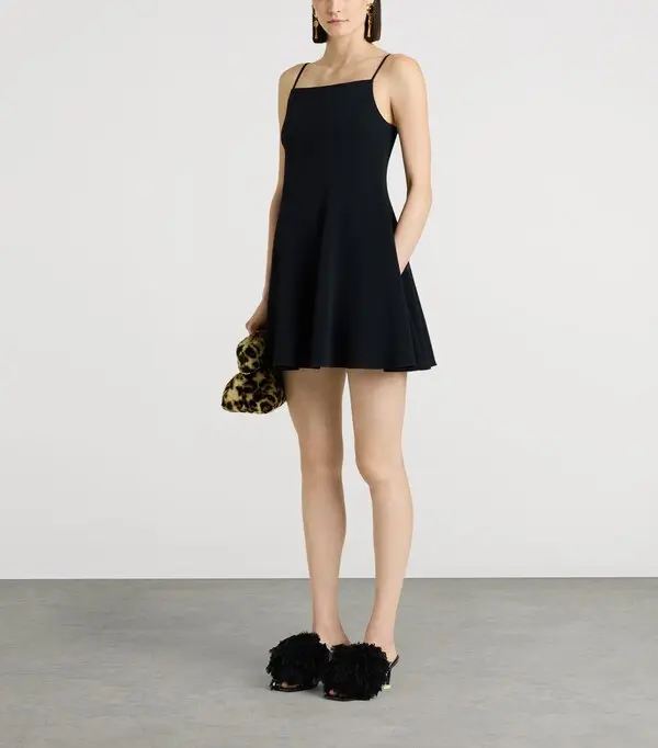 Givenchy Crepe Cady Flared Mini Dress