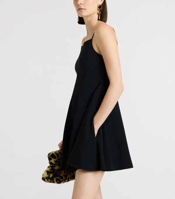 Givenchy Crepe Cady Flared Mini Dress