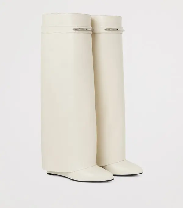 Givenchy Leather Shark Knee-high Boots