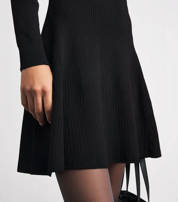 Claudie Pierlot Knitted Polo Mini Dress
