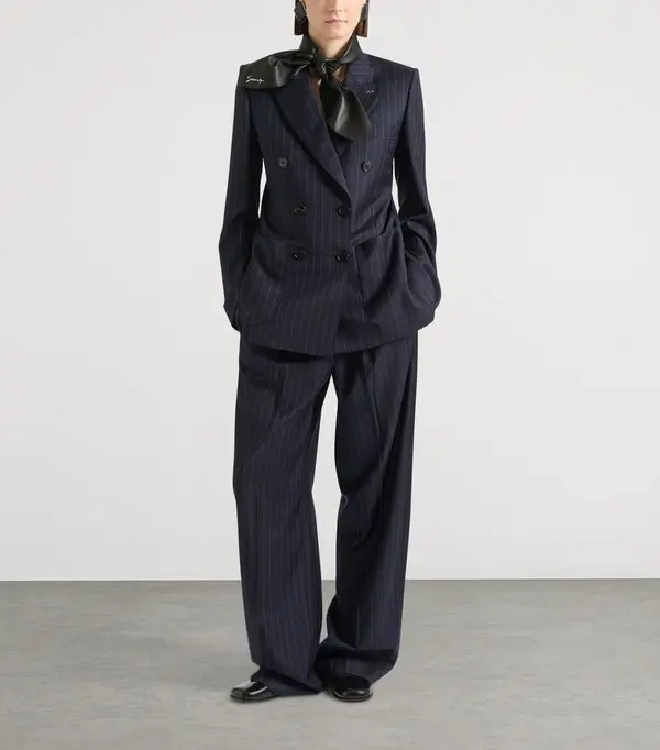 Givenchy Wool Pinstripe Double-breasted Blazer