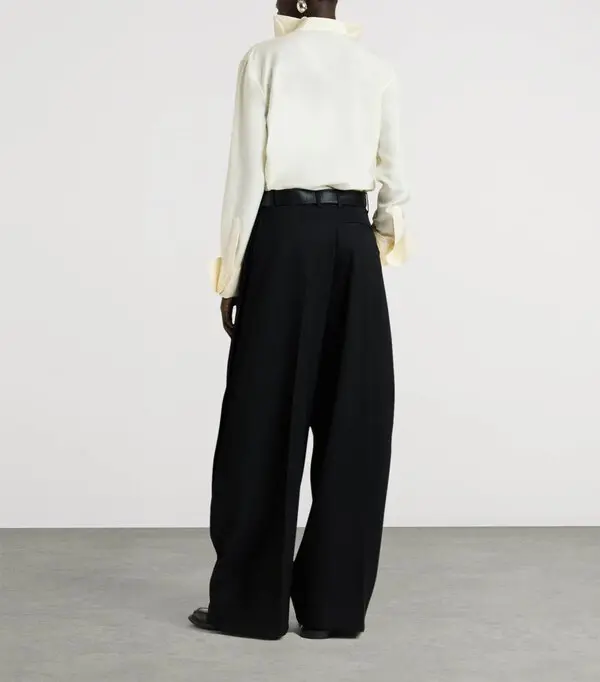 Givenchy Silk Reverse-collar Shirt - Ivory