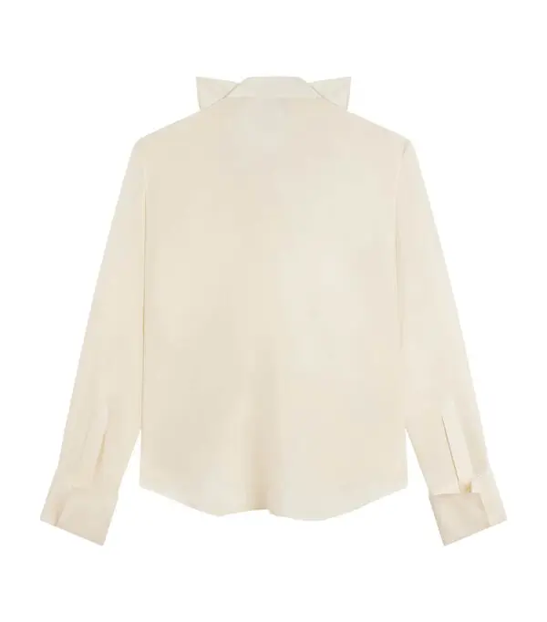 Givenchy Silk Reverse-collar Shirt - Ivory