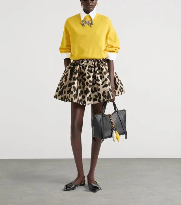 Givenchy Voluminous Leopard Mini Skirt