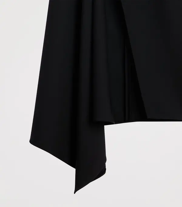 Givenchy Wool Slashed Midi Skirt