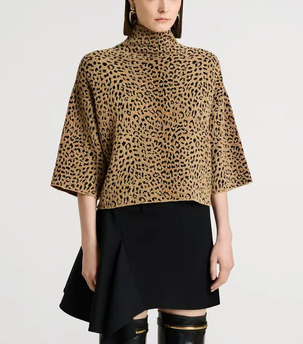 Givenchy Wool Slashed Mini Skirt