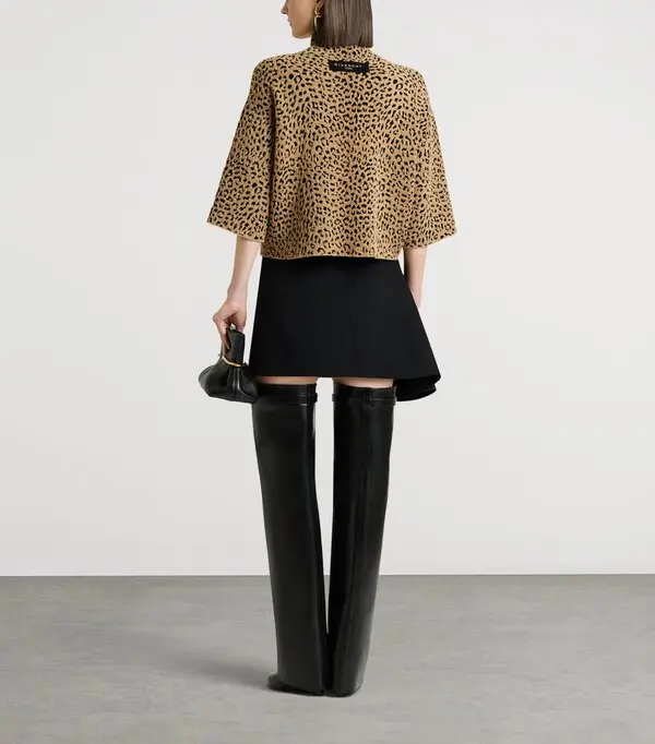 Givenchy Wool Slashed Mini Skirt