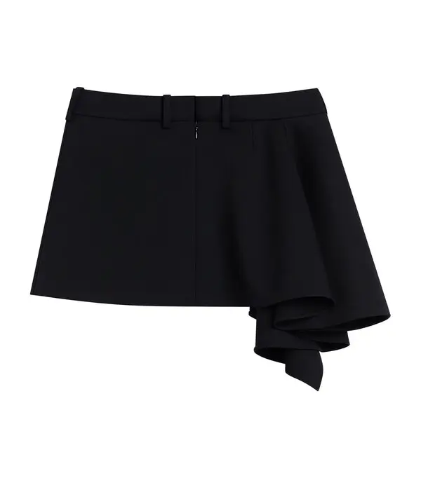 Givenchy Wool Slashed Mini Skirt