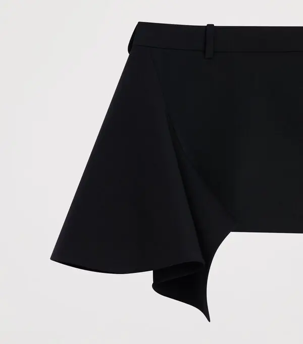 Givenchy Wool Slashed Mini Skirt