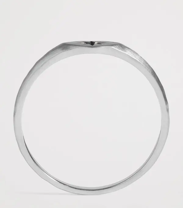 Monica Vinader Sterling Guiding Star Signet Ring