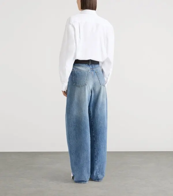 Givenchy Faded Cocoon Wide-leg Jeans