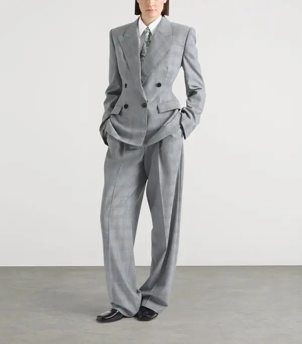 Givenchy Wool Wide-leg Tailored Trousers