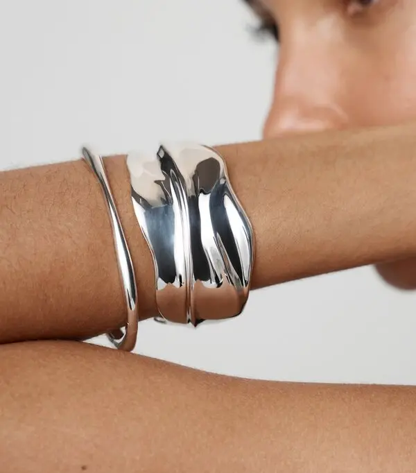 Monica Vinader Sterling Nomade Cuff Bracelet