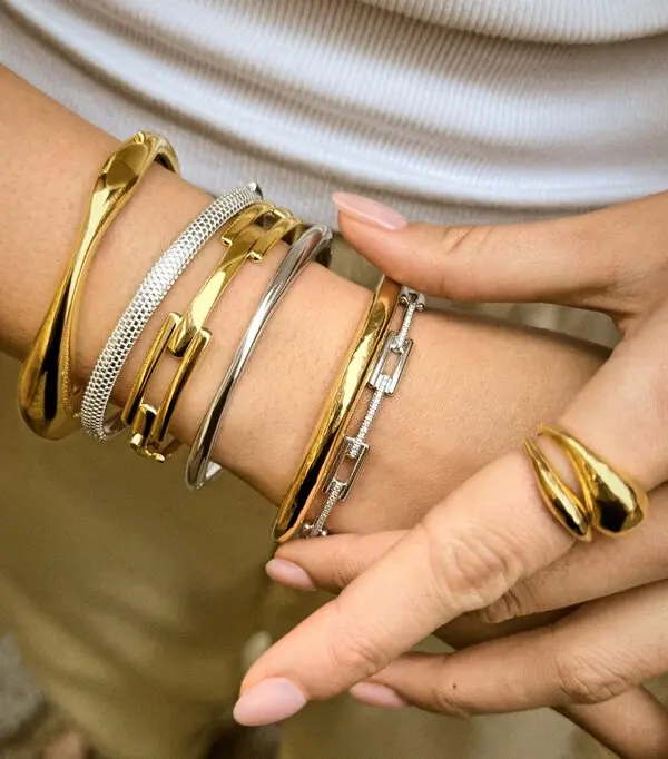 Monica Vinader Sterling Heirloom Bangle