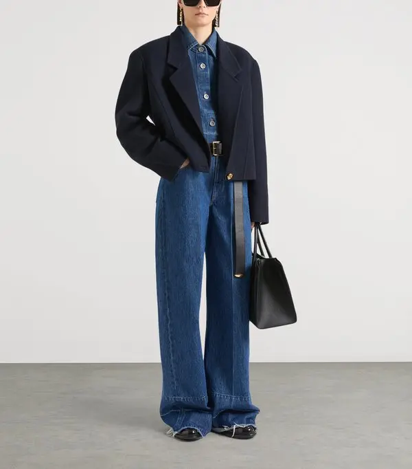 Givenchy Raw-edge Wide-leg Jeans